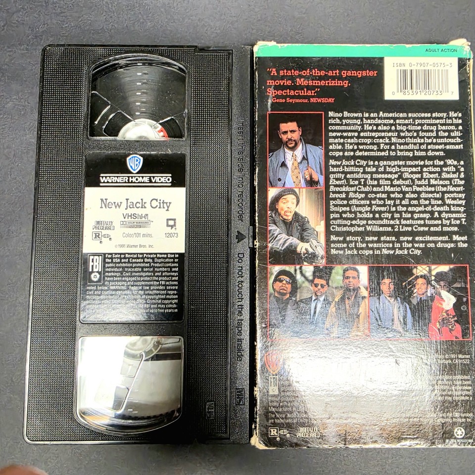 New Jack City VHS 1991 Wesley Snipes box on only okay condition, tape ...