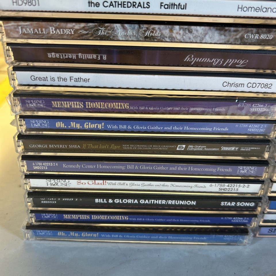 Lot Of 32 Gospel Christian Music CDs: Mixed Gather Shelton Cathedrals ...