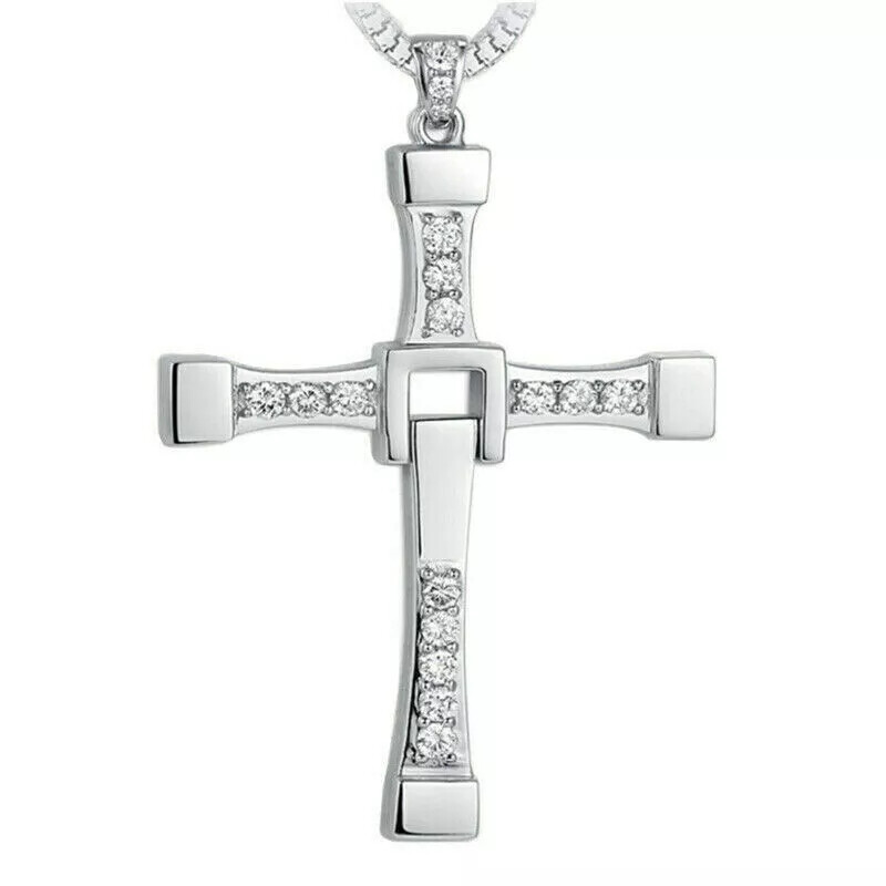 925 Sterling Silver Fast and Furious Dominic Toretto Cross Pendant ...