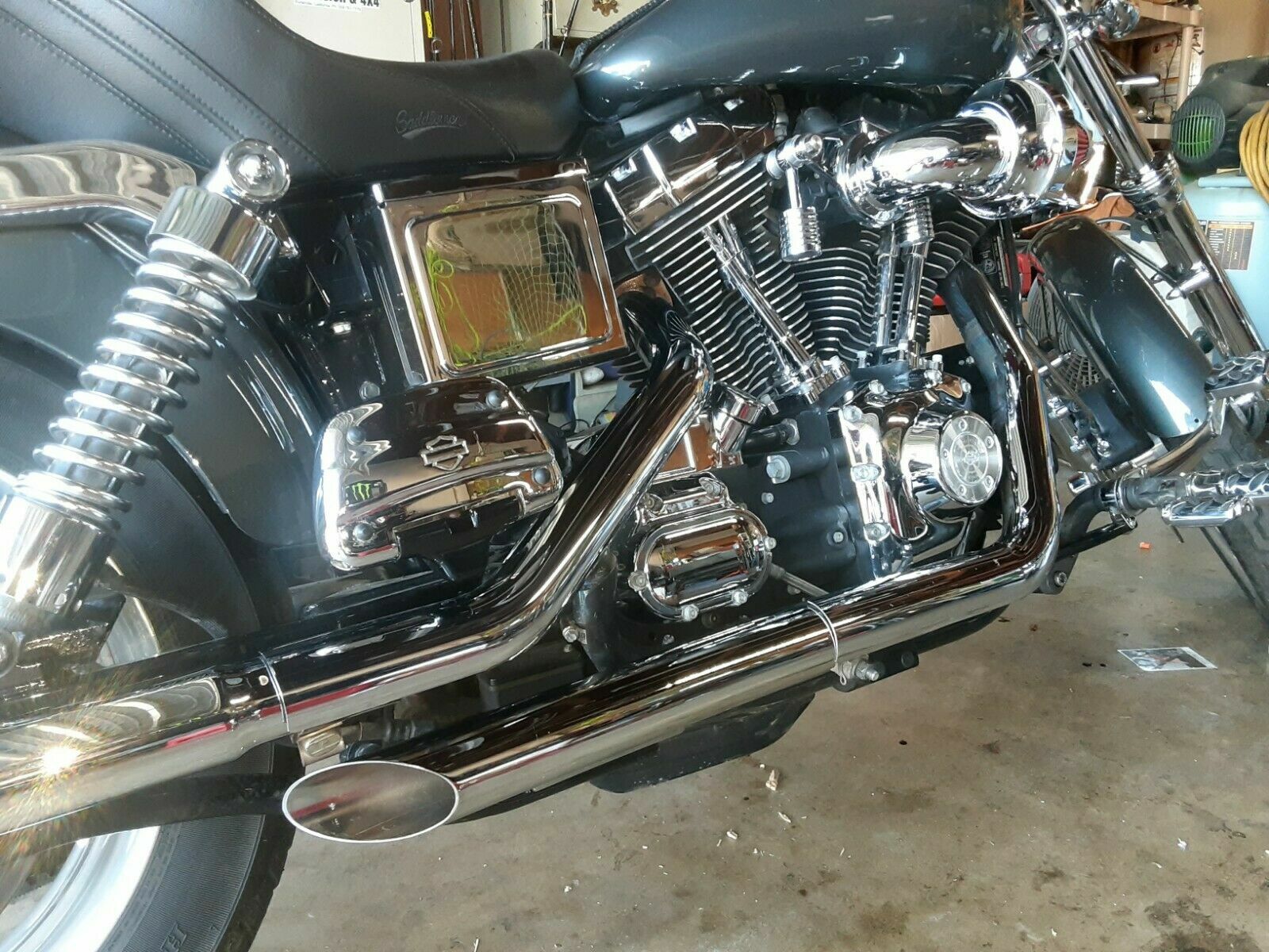 Harley-Davidson Dyna Slash Cut Slice Cut Exhaust System 2.5" Straight ...