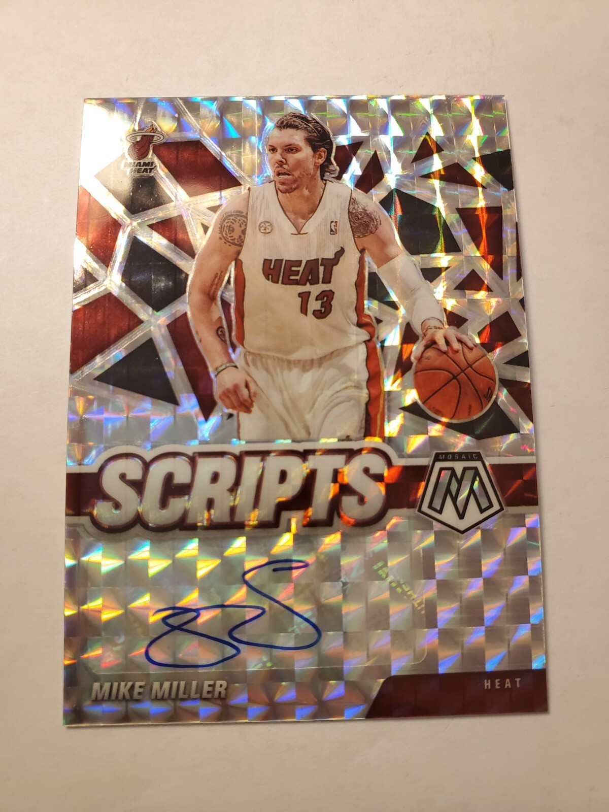 2020-2021 Panini Mosaic Scripts Prizm Mike Miller #SC-MMI Heat Auto | eBay