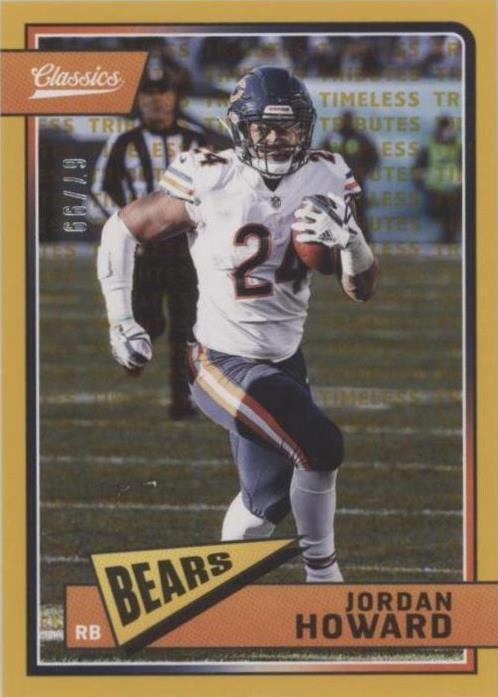 2018 Panini Classics - Jordan Howard #18 Timeless Tributes Gold /99 for ...