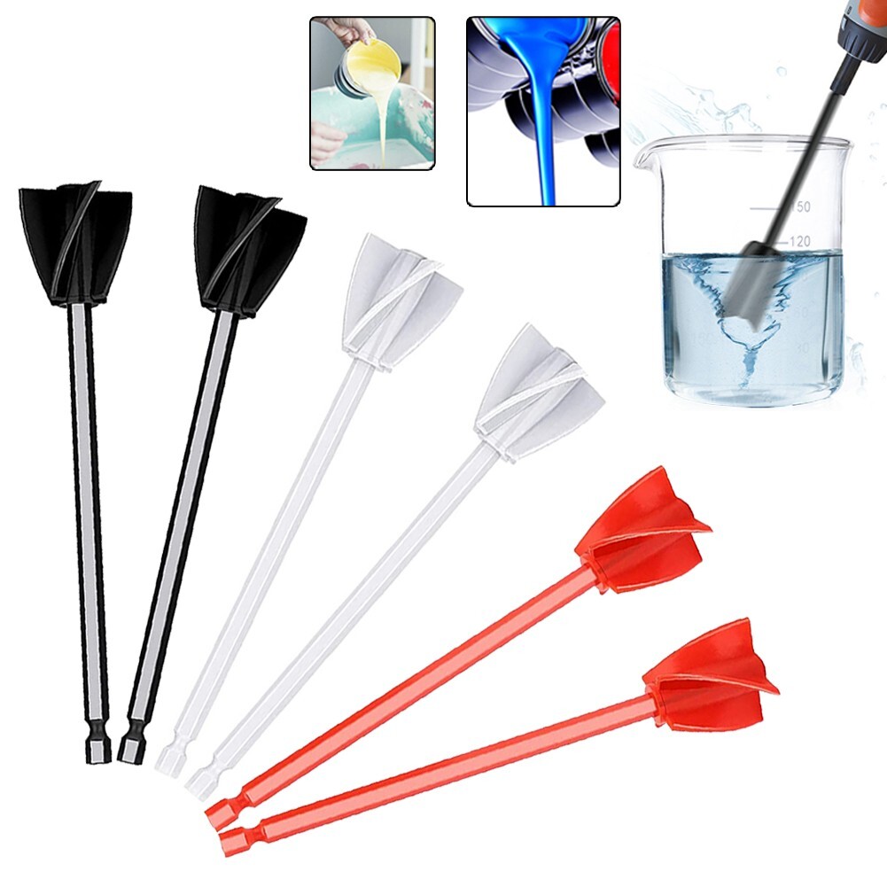 Tool Epoxy Resin Mixer 6PCS ABS Mixer Attachment Drill Part Spiral ...