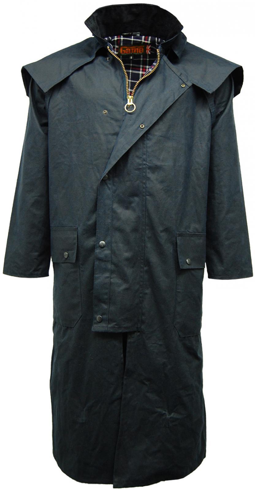 Mens Game Stockman Long Cape Horse Riding Wax Coat / Jacket | eBay UK