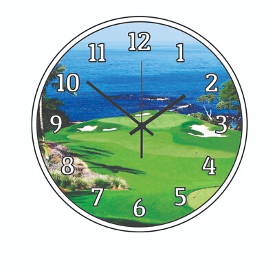 Ocean View Golf Course Hawaii Photo Art Wall Clock art 3 size choices ...