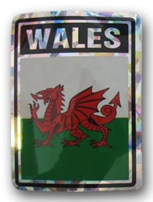 Wales Country Flag Reflective Decal Bumper Sticker | eBay