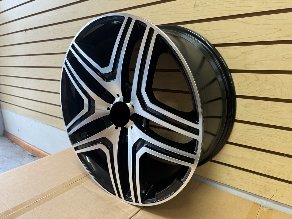 4pc 20" ML63 AMG STYLE BLACK MACHINE WHEELS RIMS FITS MERCEDES BENZ ...