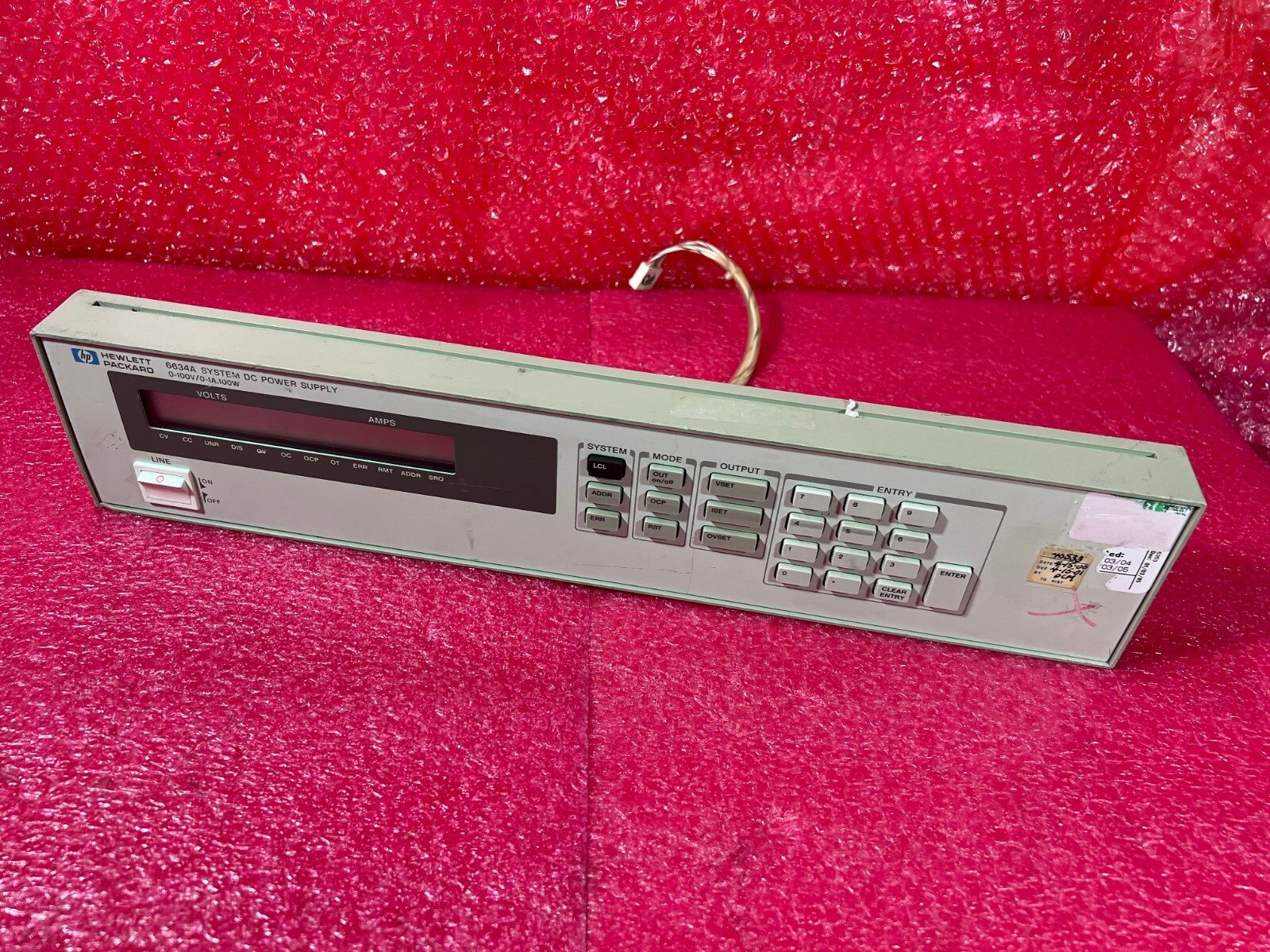 HP Agilent Keysight 6634A System DC Power Supply ''Panel only'' | eBay