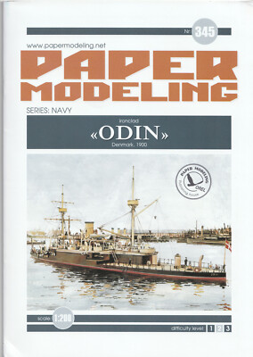 Orel 1:200 scale Danish Navy ironclad Odin paper model NEW | eBay