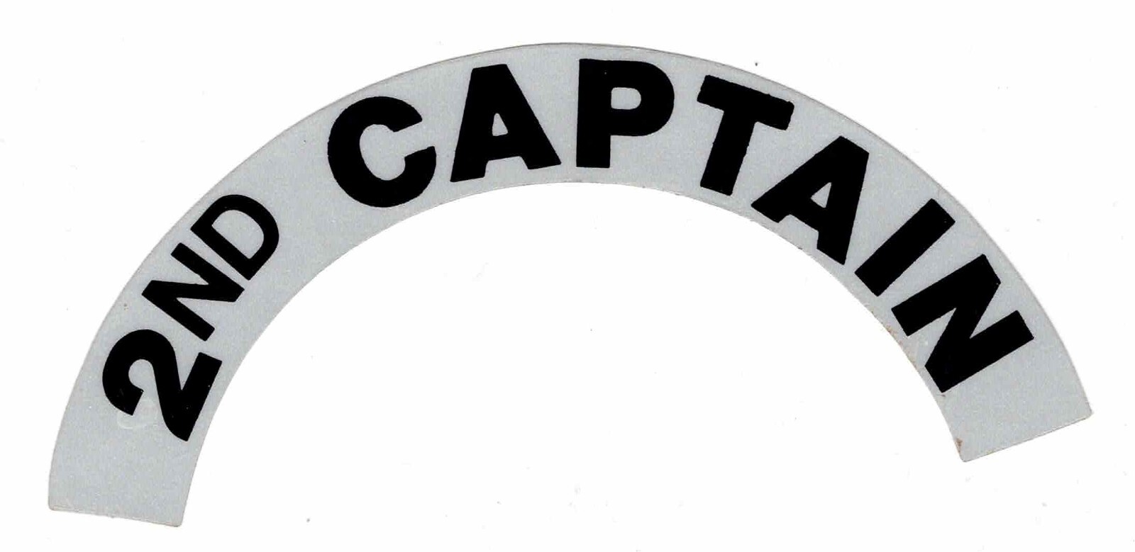 2nd CAPTAIN - Highly Reflective FIRE HELMET CRESCENT DECALS - A PAIR | eBay