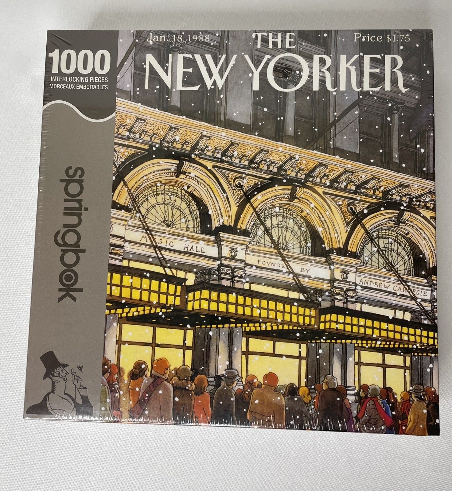 The+NEW+YORKER+CARNEGIE+HALL+NYC+Rare+SPRINGBOK+1000+Piece+Jigsaw ...