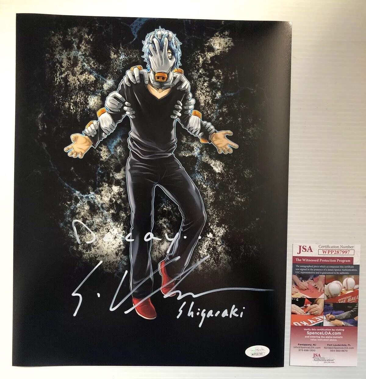 Eric Vale Signed Autographed 11x14 Photo Shigaraki My Hero Academia JSA ...