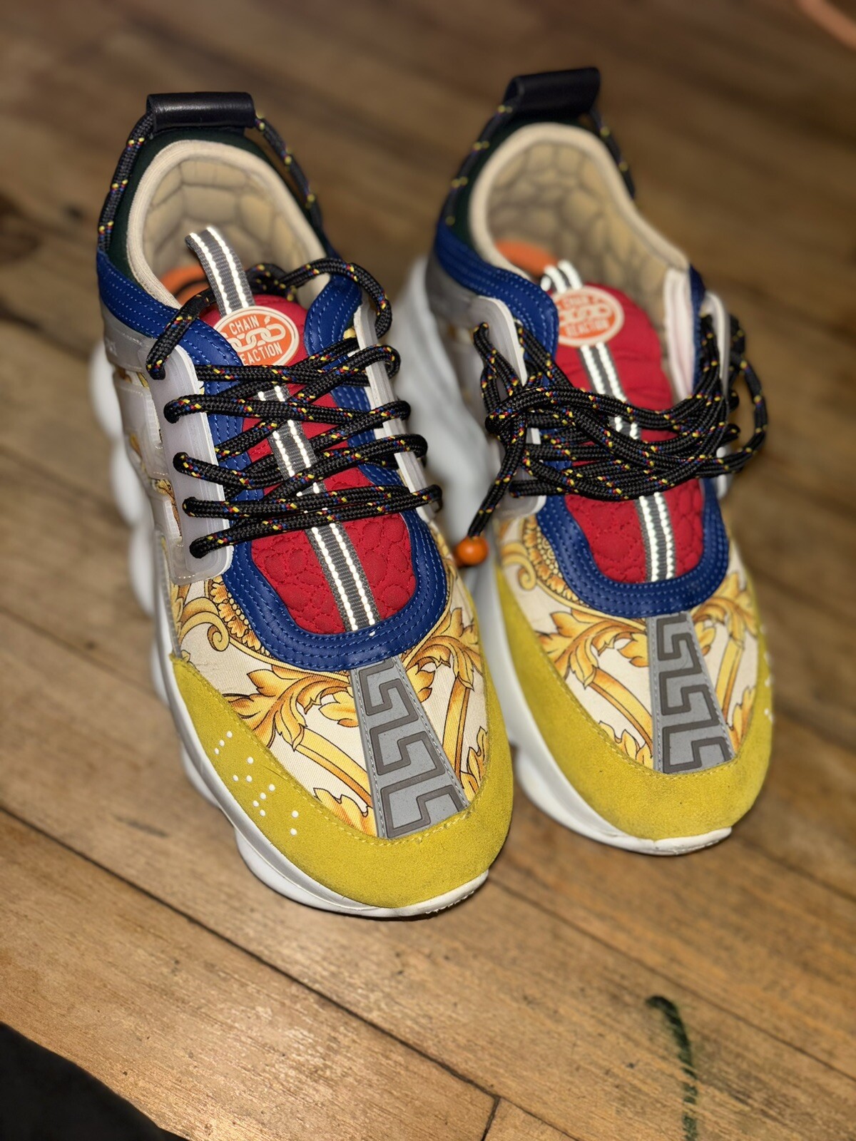 Versace Chain Reaction Sneaker Multicolor Size 42 - Gem