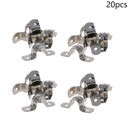 5-14mm Two Hole Pipe Strap Clamp Fastener Stainless Steel U-Tube ...