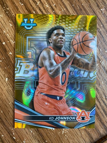 2022-23 Bowman University Best - KD Johnson #78 Gold Lava Refractor /75 ...