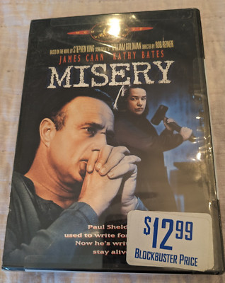 Misery (DVD, 1990) Stephen King James Caan Kathy Bates NEW Sealed MGM ...