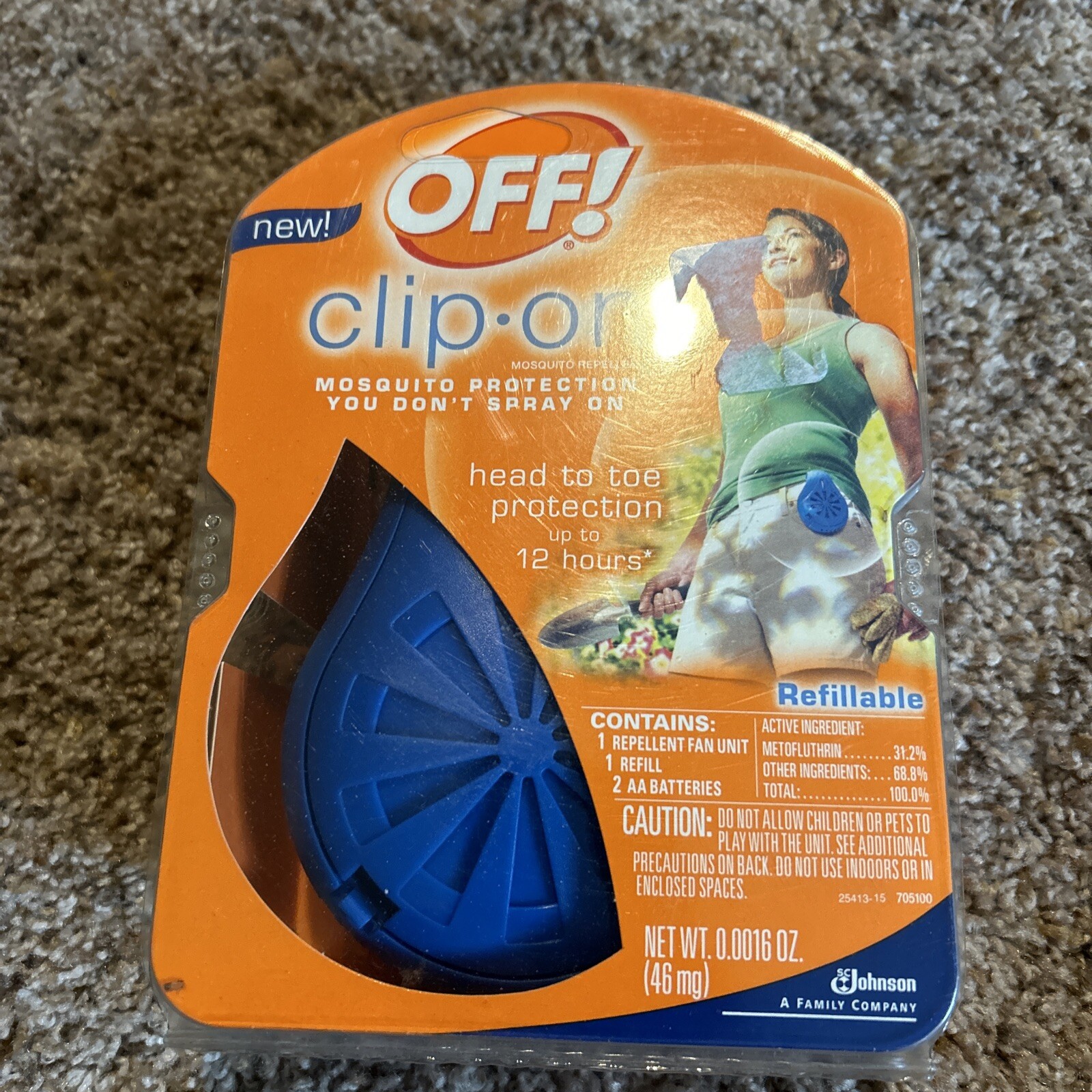 Off! Clip-on Fan Circulated Mosquito Repellent New With 1 Refill | eBay