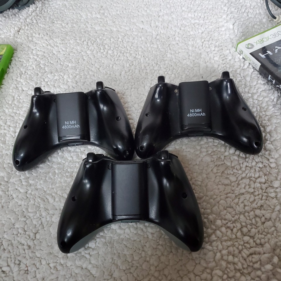 Halo 3 Xbox 360 Pro Console Bundle Controllers Cords Game Tested ...