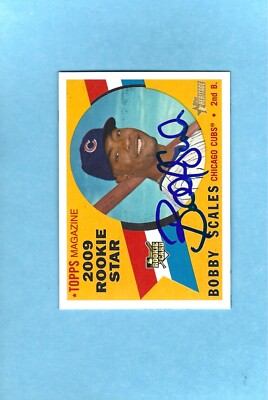 2009 Topps Heritage Bobby Scales RC Rookie Auto Hand Signed Autograph ...
