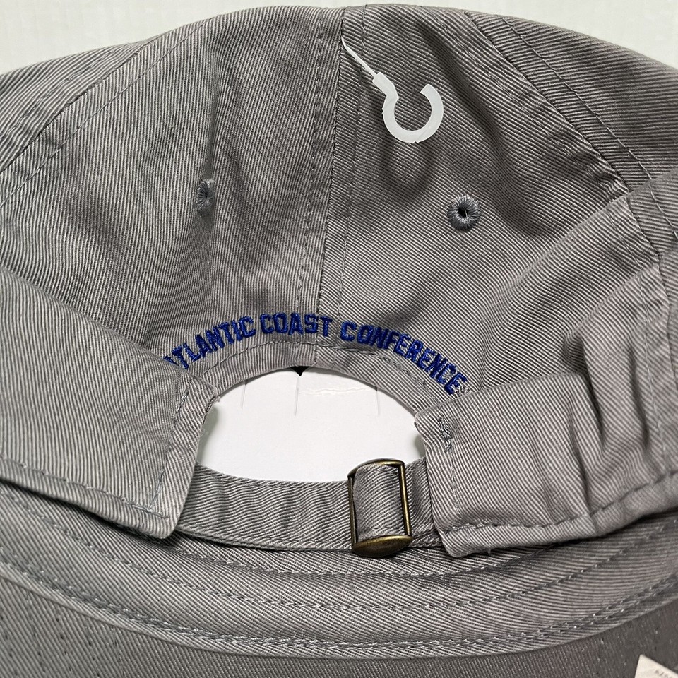 NCAA ACC Conference Hat Cap Strap Back Gray Embroidered College NWT | eBay