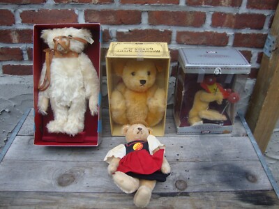 Vintage Lot Of Four Steiff Stuffed Teddies Bears Teddy's Most In ...