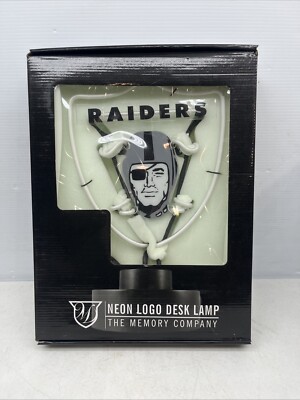 New Oakland Raiders NFL Football The Memory Co. Neon Sign Logo Desk ...