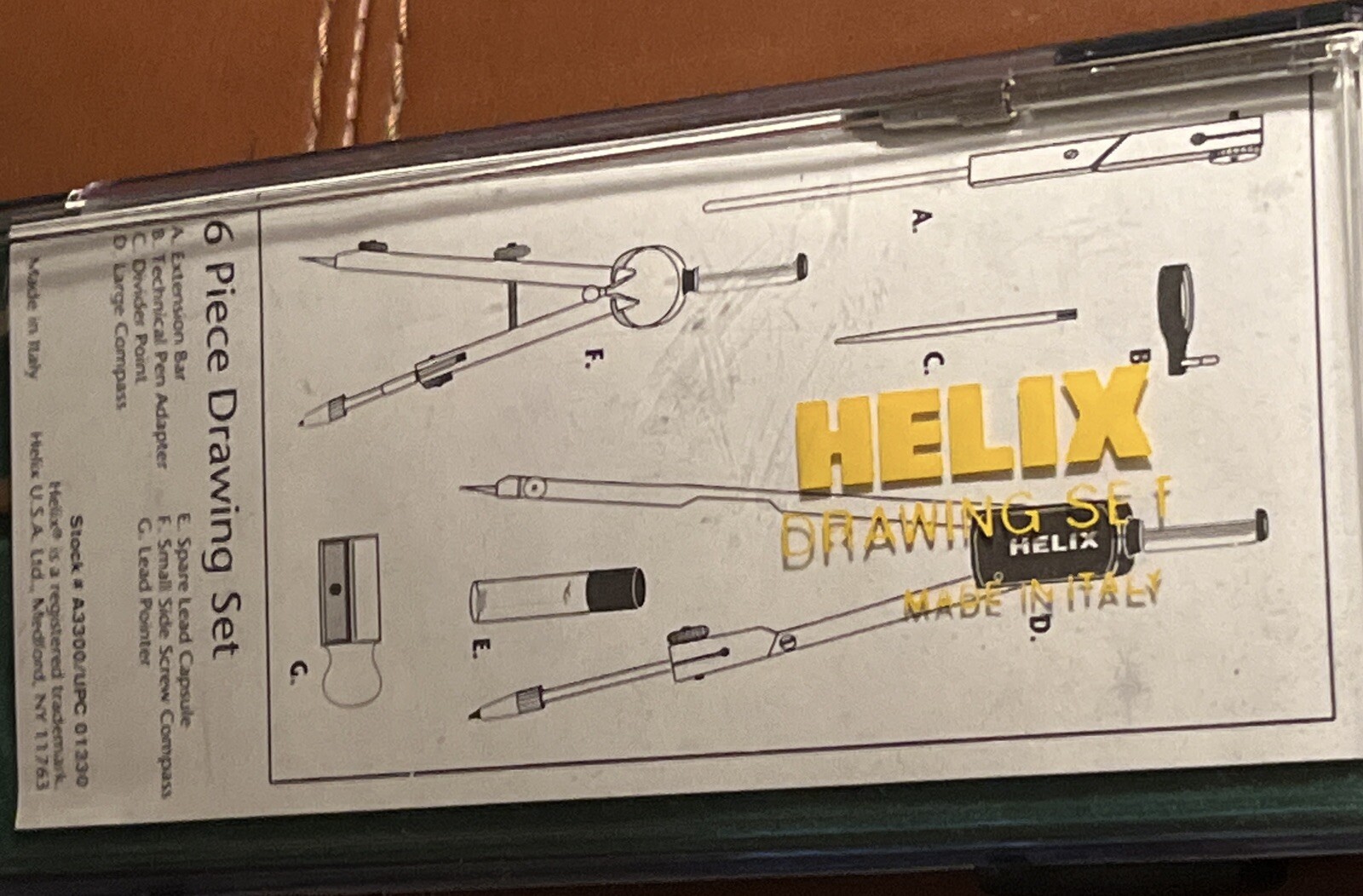 VINTAGE HELIX DRAWING SET PROFESSIONAL DRAFTING SET MADE IN ITALY | eBay