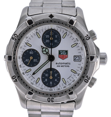 Rare Tag Heuer 2000 Series Men's 38mm Automatic Chronograph 7750 Watch ...