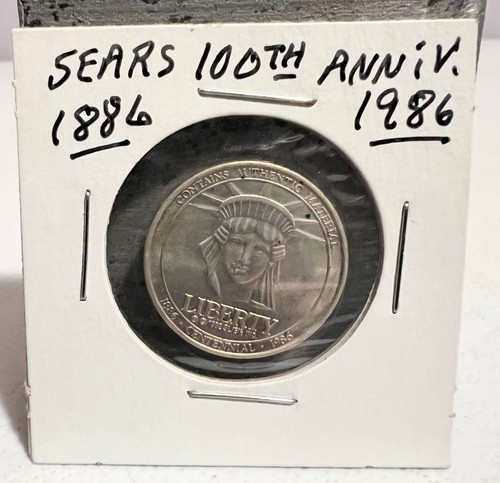 Vintage 1986 Centennial SEARS Department Store 100th Anniversary Token ...