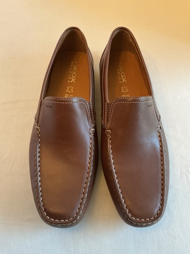 GEOX Moner Men’s Loafers Coffee Brown Size 46 EU ( 12.5 US) New With ...