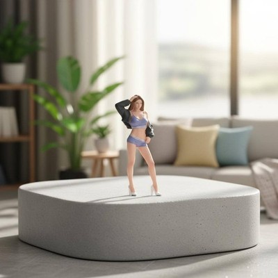 Mini Scene Model Figure Realistic Details Woman Doll Display ...