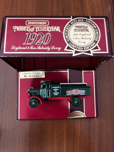 Matchbox - 1920 Leyland 3 Ton Subsidy Lorry Y-9 (New!) Limited Edition ...