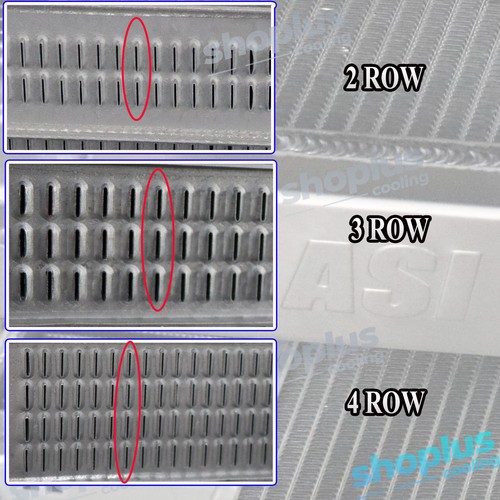 3 Row Aluminum Radiator Fit 1955 56 57 Chevy Bel Air Small Block Big ...