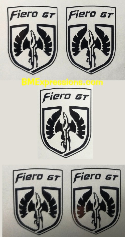 Pontiac Fiero GT Wheel Center Cap Emblems Vinyl Decal Your Color Choice ...