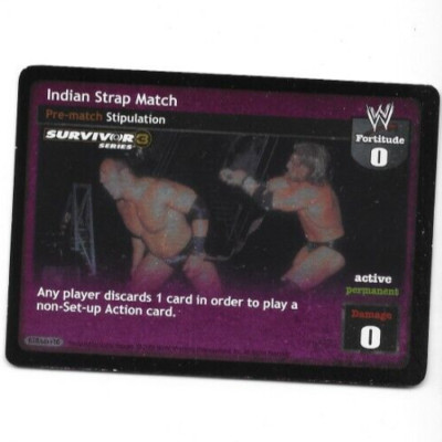 WWE RAW DEAL -SS3 FOIL Indian Strap Match Card *FREE SHIPPING* RARE | eBay