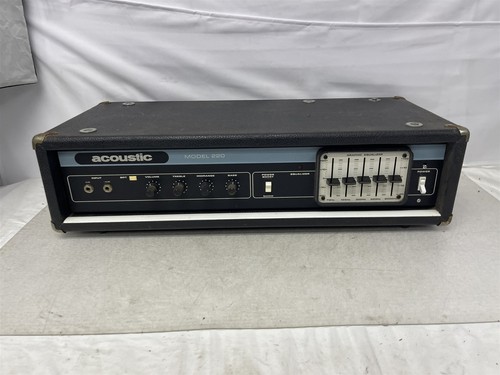 Acoustic Model 220 160 Watts 2 Ohms Solid State Vintage Bass Amplifier ...