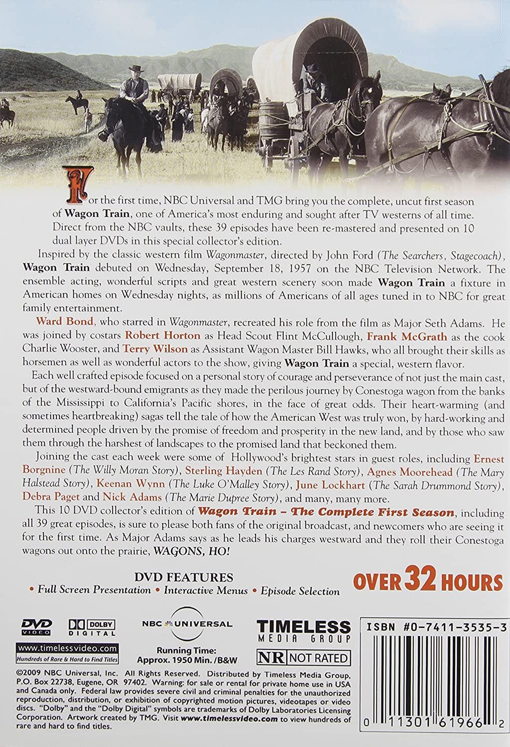 Wagon Train: The Complete First Season (DVD, 2012) for sale online | eBay