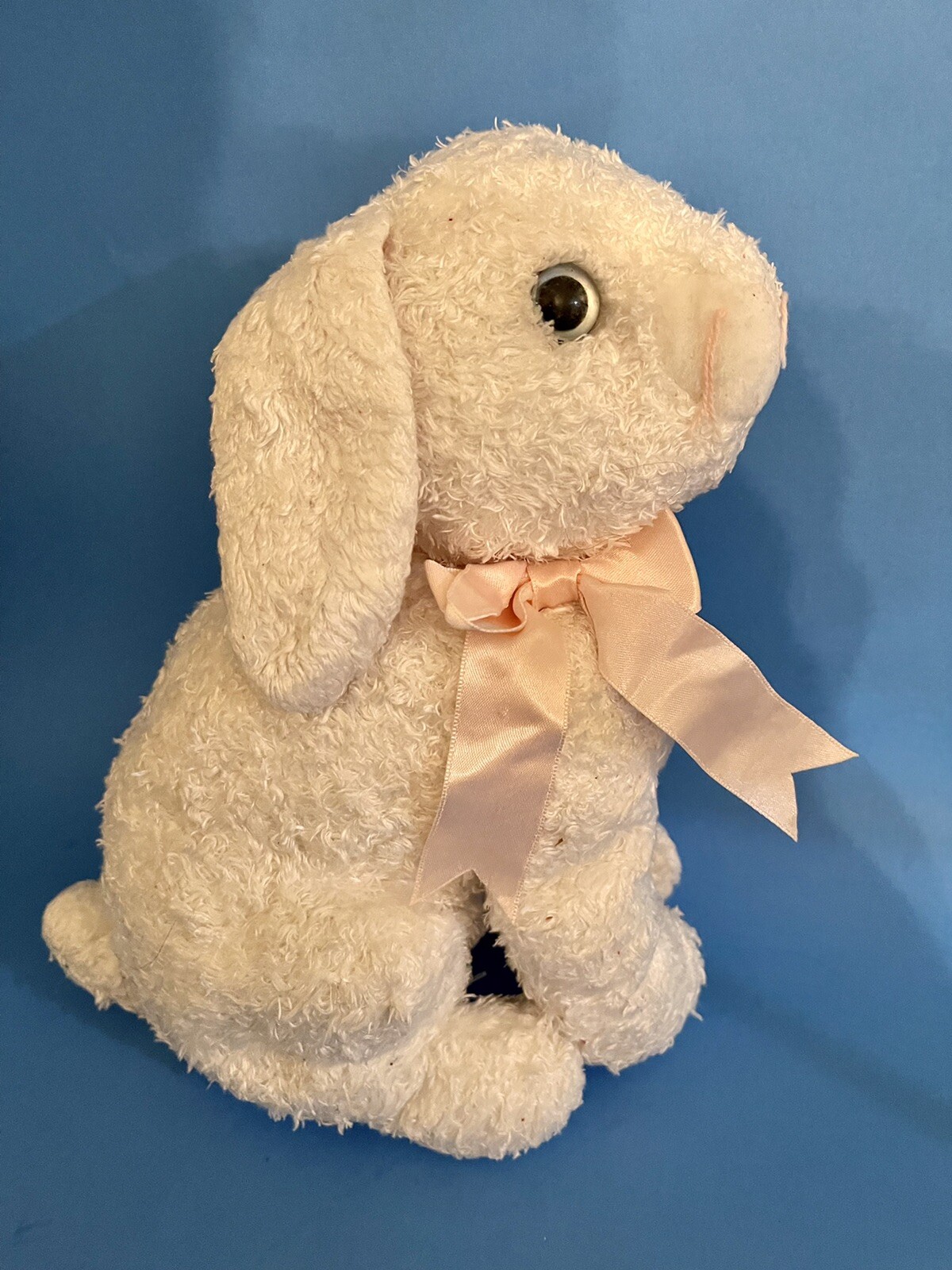 TY Beanie Buddies white Spring the bunny rabbit easter plush stuffed ...