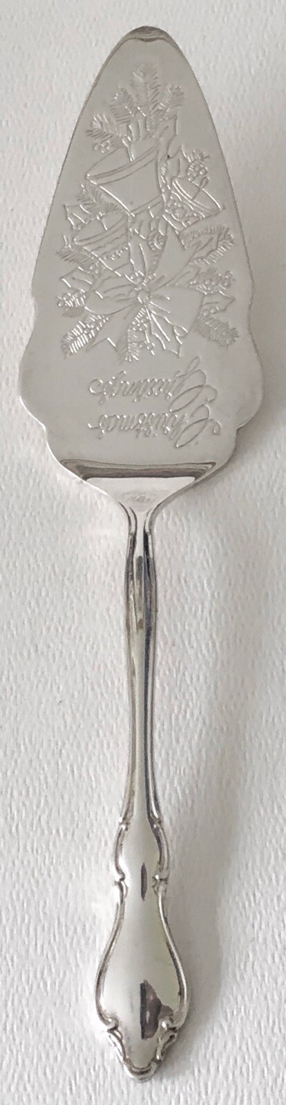 VINTAGE INTERNATIONAL SILVER CHRISTMAS GREETINGS SILVERPLATED PIE ...