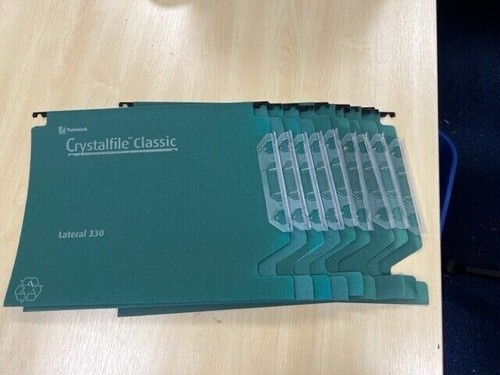 Twinlock Crystalfile 330 lateral 70670 15 mm green hanging files (sets ...