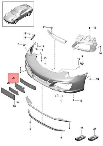 Genuine PORSCHE 911 Carrera Assembly Kit Matt black 99170105114OK1 | eBay