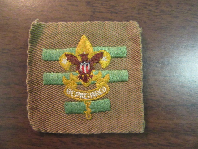 Senior Patrol Leader SPL on Tan Folded Under Crimped Edge Patch c14 | eBay