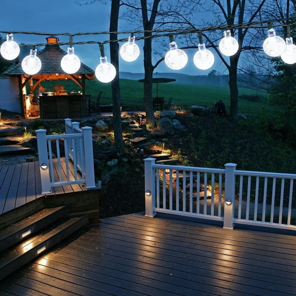 Solar LED String Lights Patio Party Yard Garden Xmas Wedding Waterproof ...