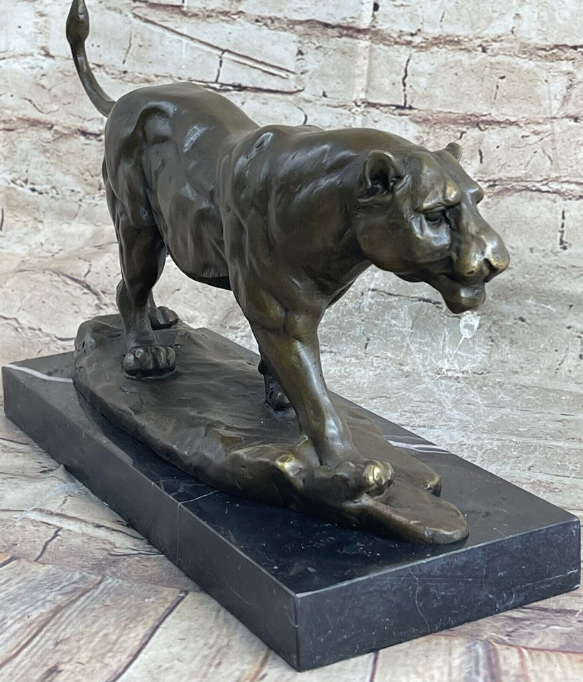 Skulptur Statue Groß Puma Panther Löwe Outdoor Hinterhof Bronze | eBay.de