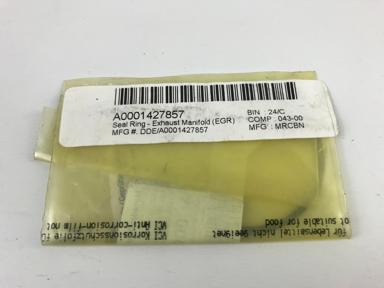 GENUINE Mercedes-Benz SEAL RING A0001427857 DDE-A0001427857 FAST ...