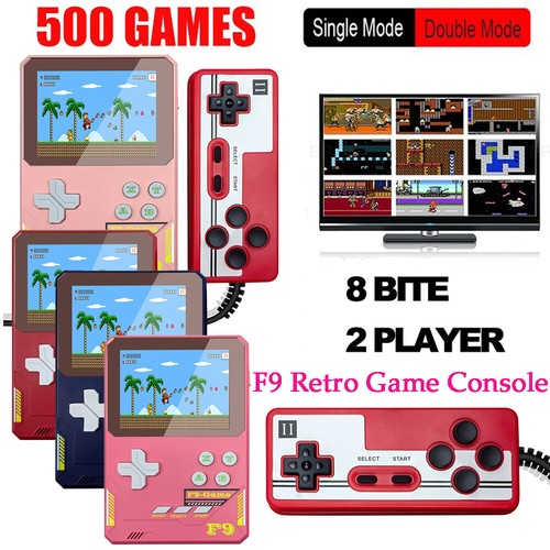 F9 Retro Portable Mini Video Game Console 8-Bit Handheld Game Player ...