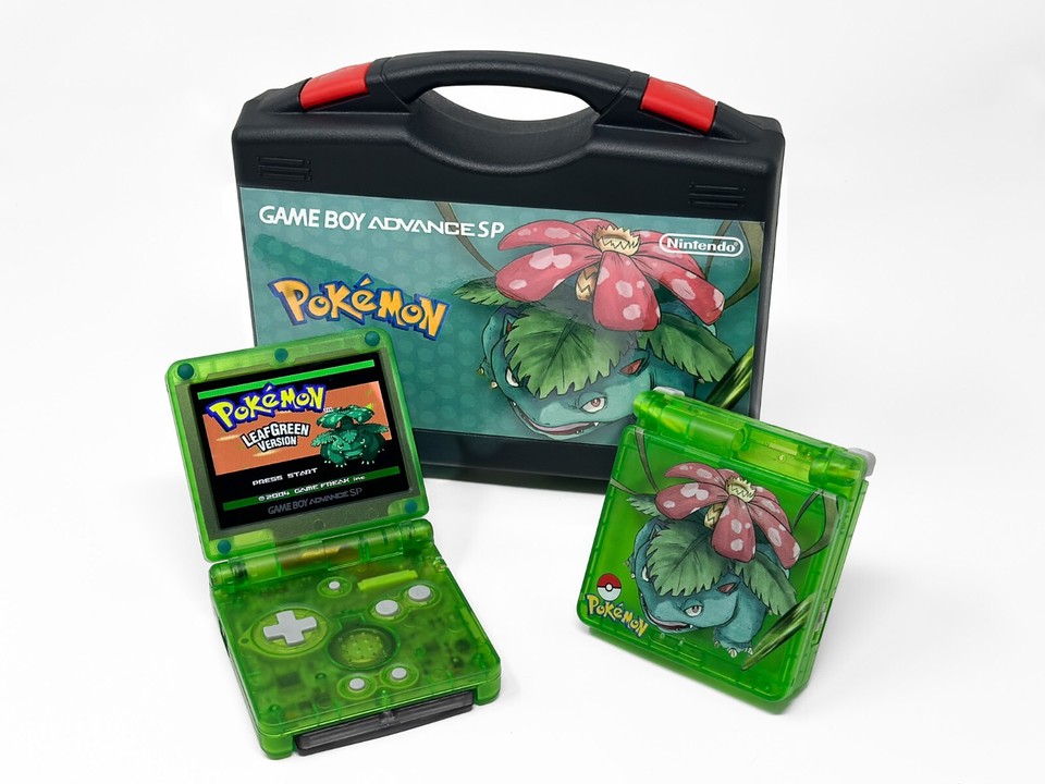 Nintendo Game Boy Advance SP System GBA SP IPS LCD 101 POKEMON UV ...