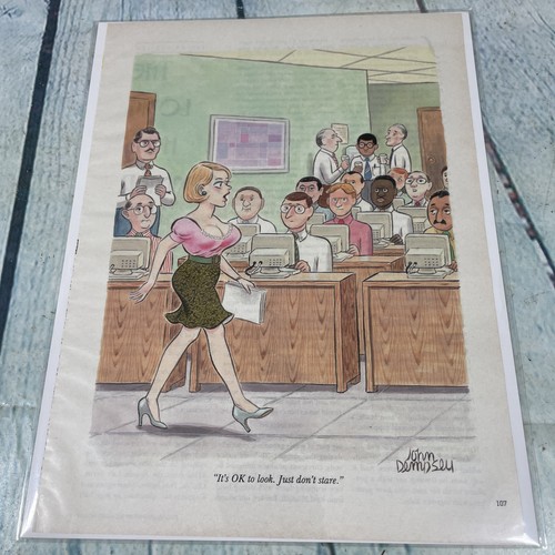 1996 Sexy Adult Cartoon Don't Stare Vtg Print Ad/Poster Pinup Art ...