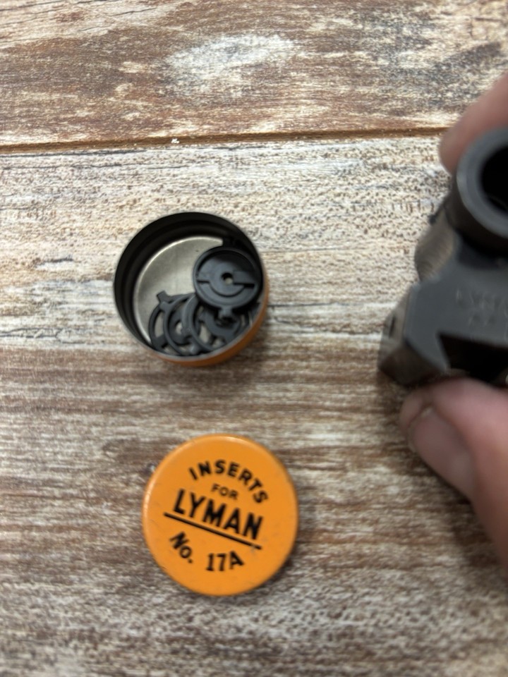 Vintage Lyman 77 H Front Globe Sight w/Inserts | eBay