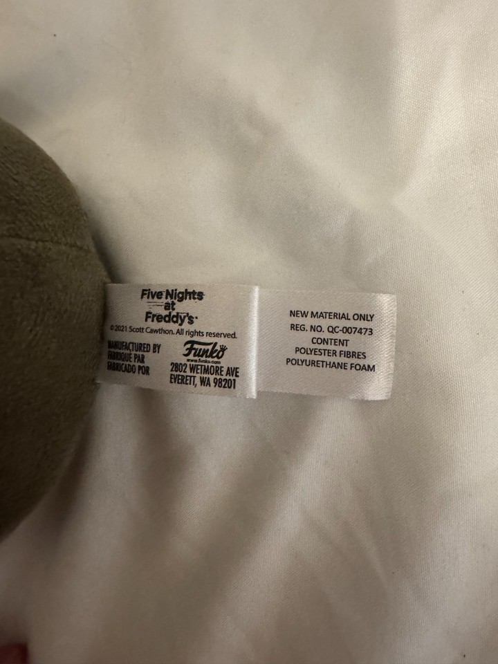 Five Nights At Freddy's FNAF Dreadbear Curse of Dread Bear Funko Plush ...